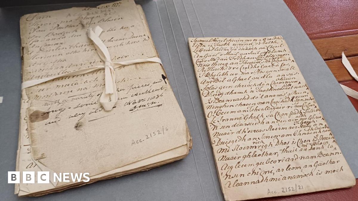 Gaelic manuscripts lost from Edinburgh for 50 years are found - BBC News