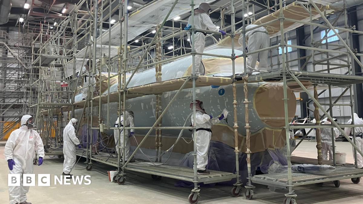 Teesside aircraft painting firm takes on local trainees - BBC News