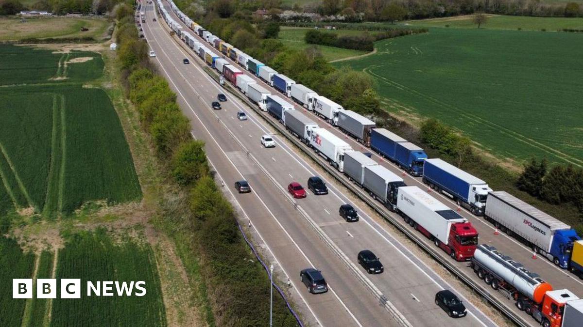 M20: Kent motorway reopens after Operation Brock controls end - BBC News