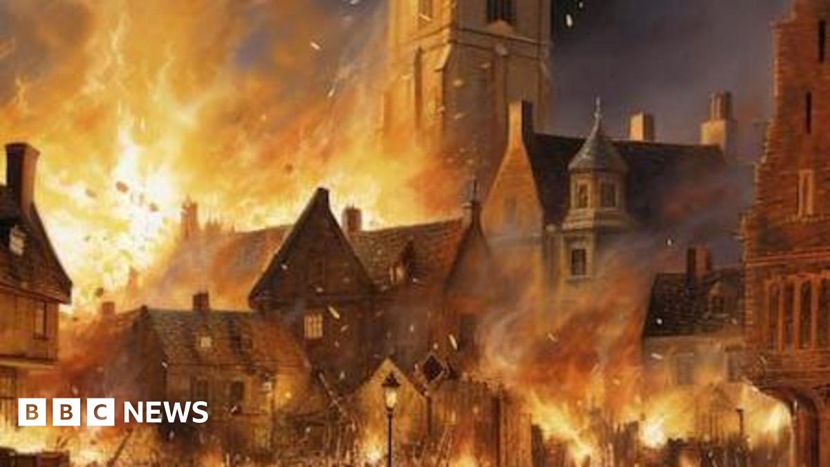 What is the story behind the Great Fire of Northampton? - BBC News