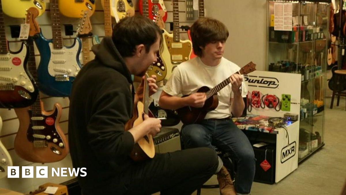 Inside Manchester's 168-year-old family-run music shop - BBC News