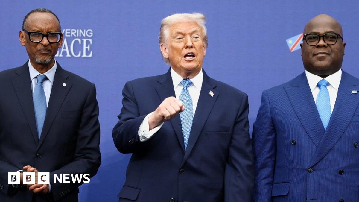 Trump hosts signing of peace deal between leaders of DR Congo and ...