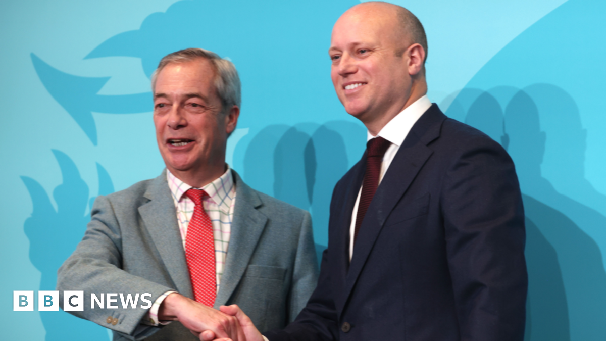 Reform Welsh leader Dan Thomas unveiled by Nigel Farage - BBC News