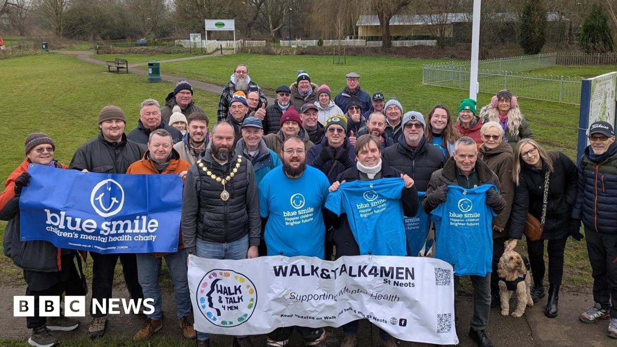 St Neots walk and talk group sees positive change in men's health - BBC ...