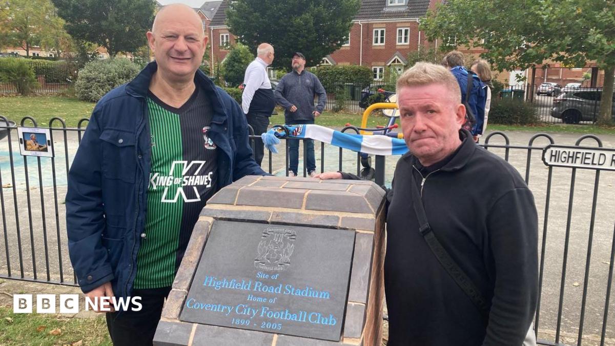 New plaque to mark the site of Coventry City's Highfield Road stadium ...