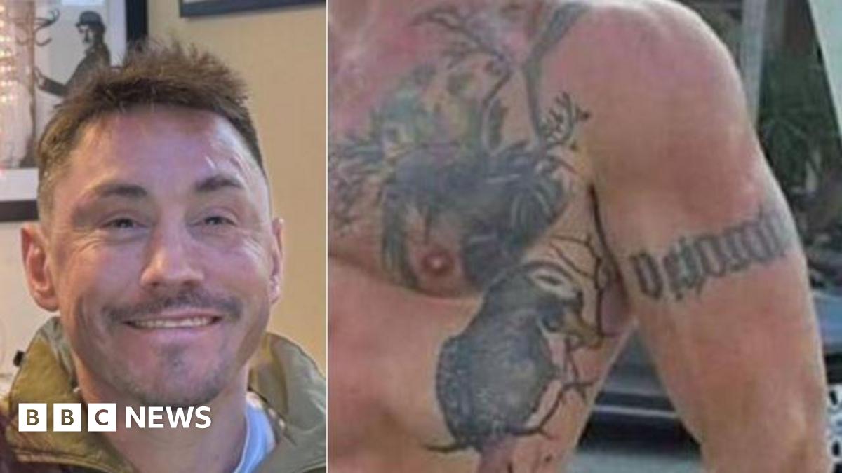 Tattoo picture released in Stanwick Lakes body appeal - BBC News