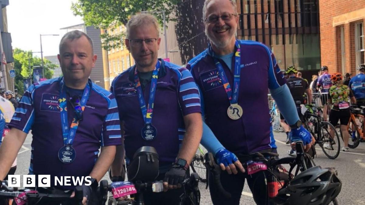 Kent father's 220km cycling challenge in son's memory - BBC News
