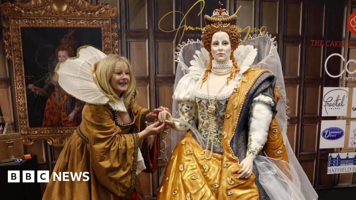 Realistic cakes: Baker needed stitches making Queen Elizabeth I. - BBC News