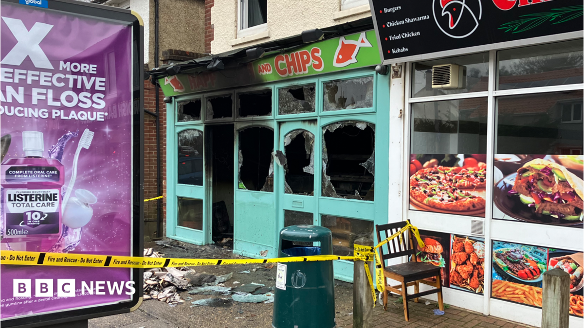 Norwich fish and chip shop left badly damaged after blaze - BBC News