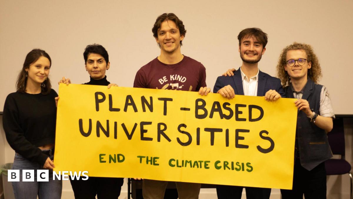 University of Kent students vote for plant-based catering - BBC News