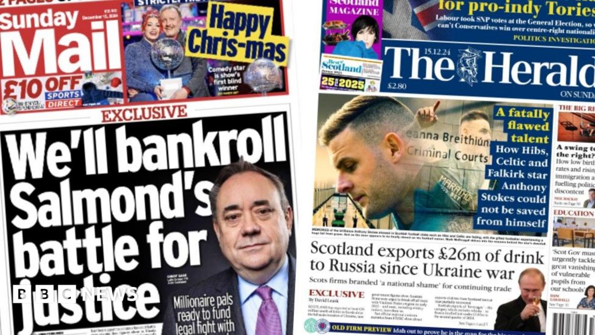 Scotland's papers: Salmond's 'battle' and Scottish exports to Russia ...