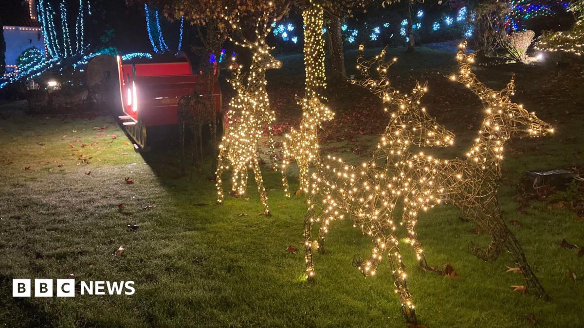 Guernsey garden transforms into Winter Wonderland for charity - BBC News