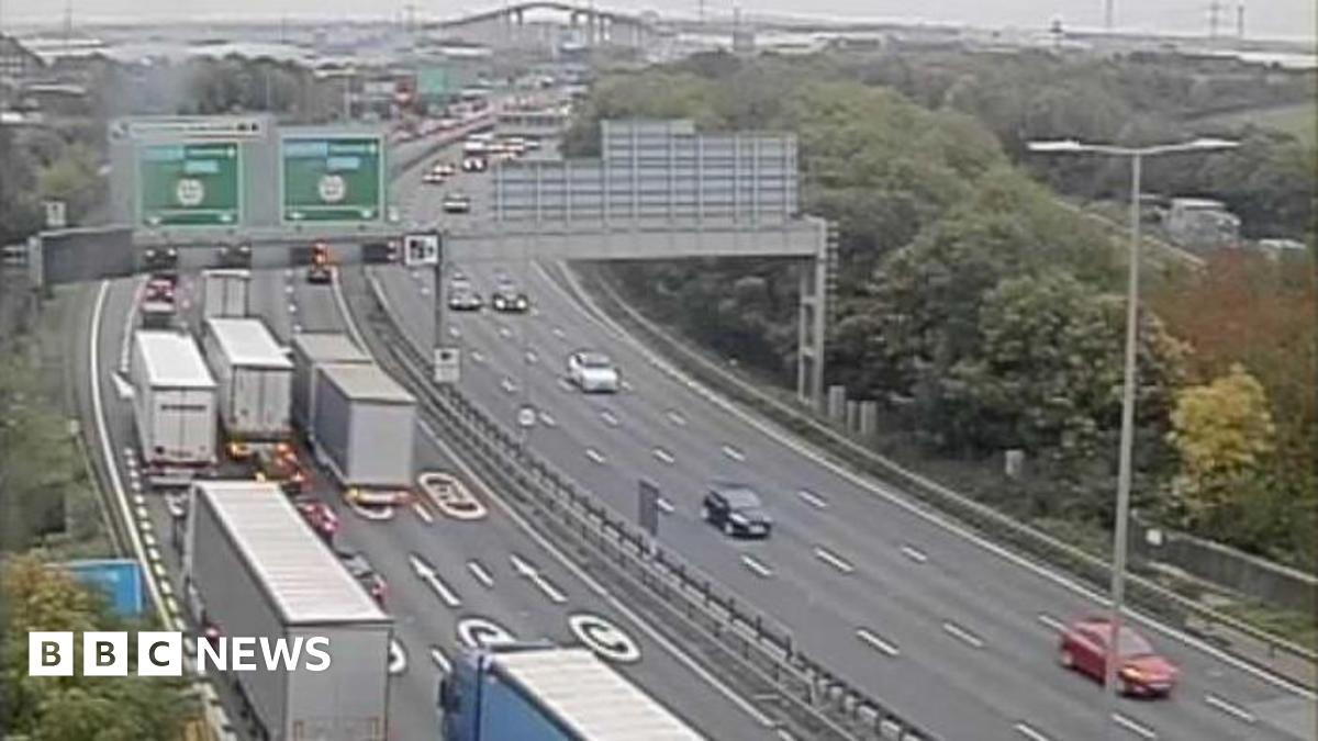 Dartford Crossing expected to reopen tonight after spillage - BBC News
