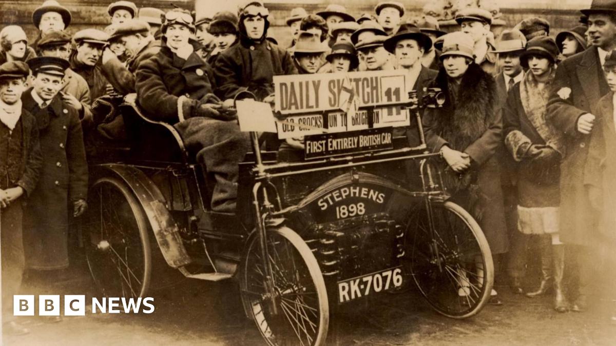 Statue of first all-British Stephens car proposed for Clevedon - BBC News
