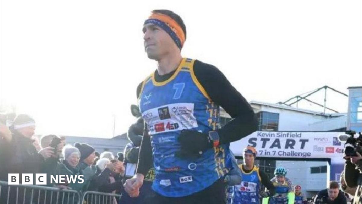 Where Kevin Sinfield will run in Yorkshire for 7 in 7: Together - BBC News