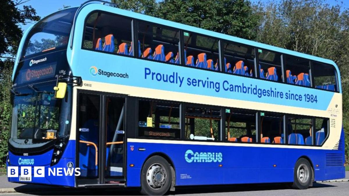 Bus company has served Cambridge and Peterborough for 40 years - BBC News