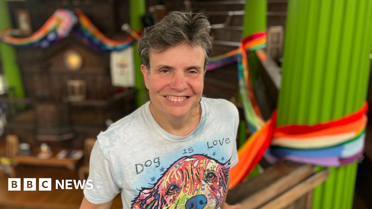Lost rainbow scarf found and restored for Norwich Pride - BBC News