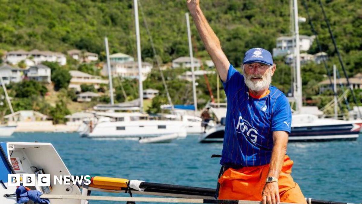 Oldest solo Atlantic rower to be honoured at Windsor Castle - BBC News