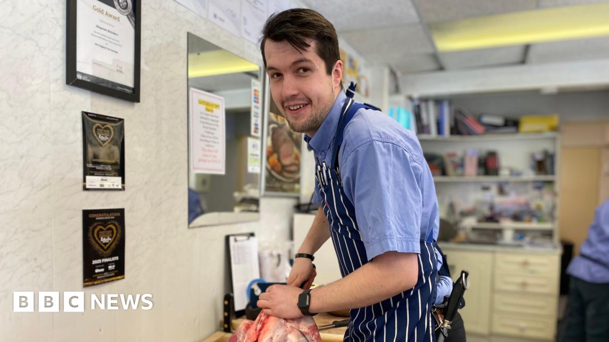 Apprentice butcher heading to 'Olympics of Meat' - BBC News