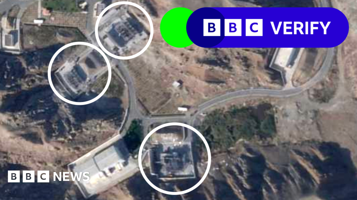 What satellite images reveal about strikes on Iran - BBC News