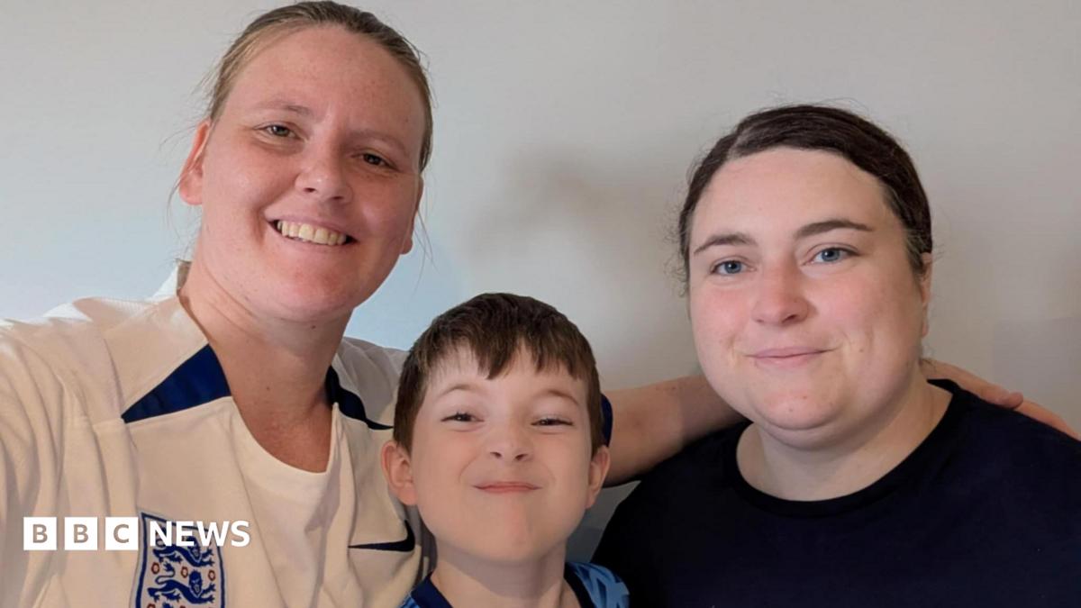 Durham family take month off to follows Lionesses to victory - BBC News