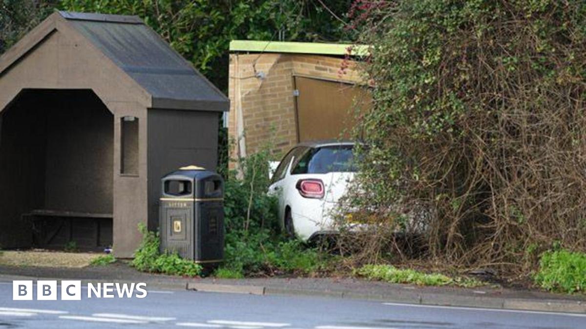 Homes evacuated after car crashes into Nyetimber gas substation - BBC News