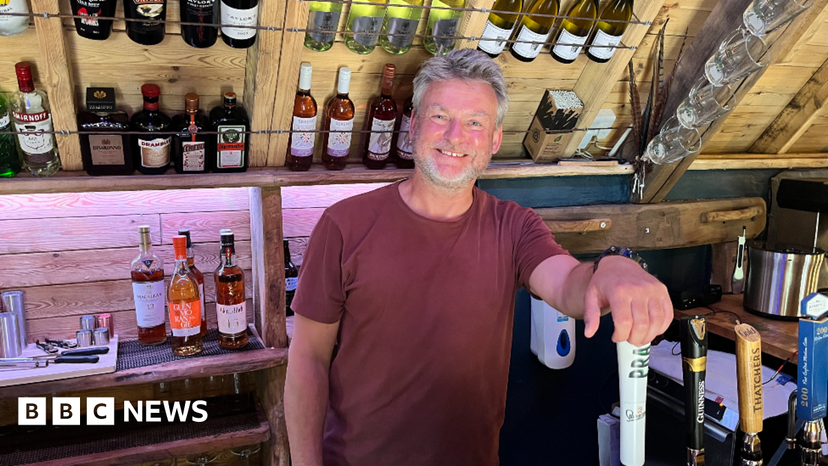 Quantock pub The Blue Ball dating back 400 years reopens - BBC News