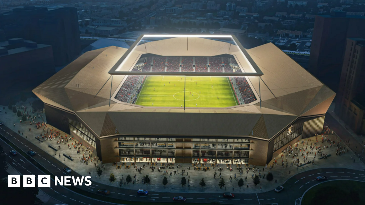 Luton Town new 25,000-seater stadium plans approved - BBC News