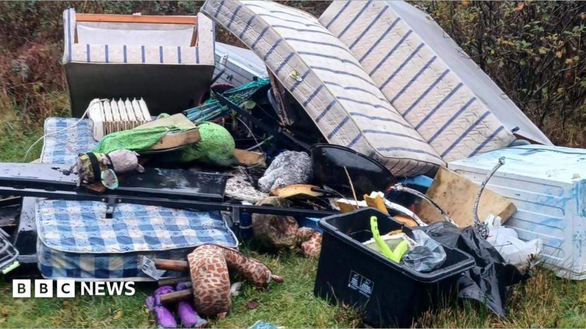 Devon and Cornwall fly-tippers 'have no shame' say residents - BBC News