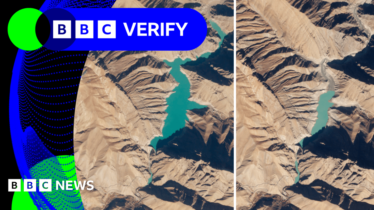 BBC Verify Live: Satellite images show reservoir levels dropping as ...
