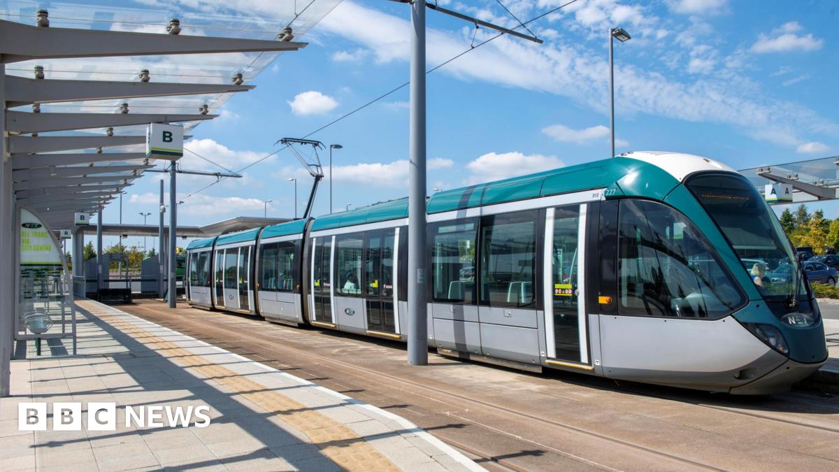 Section of Nottingham tram route to close for maintenance work - BBC News