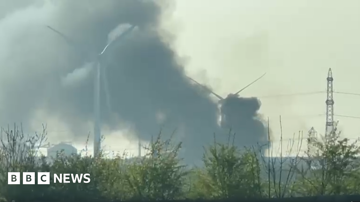 Avonmouth fire: Recycling centre evacuated by large blaze - BBC News
