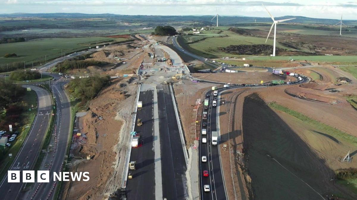 A30 Cornwall: New dual carriageway set to open after closure - BBC News