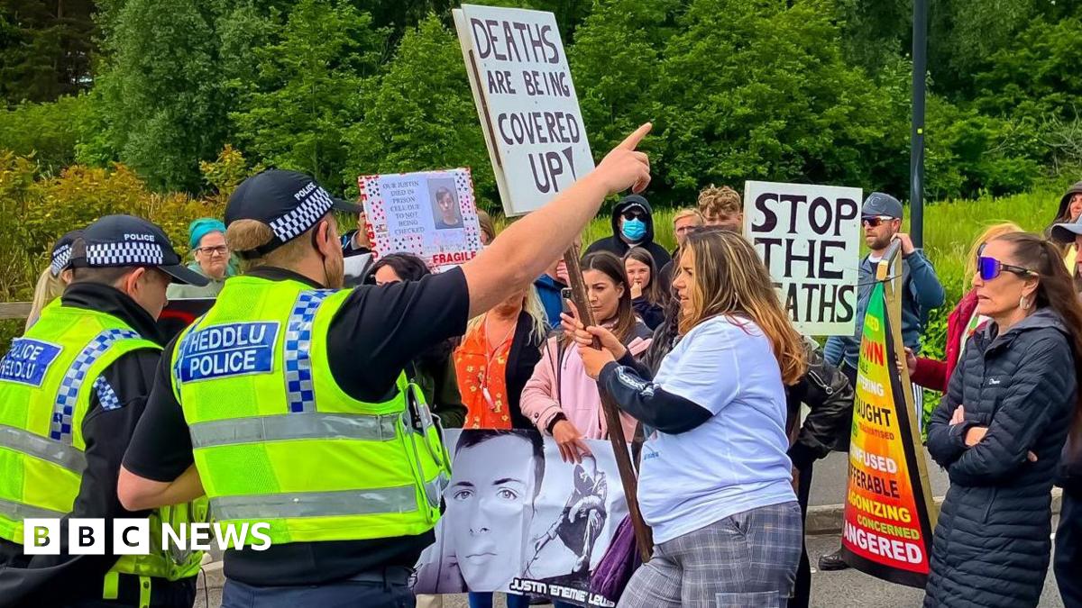 HMP Parc: Families of dead prison inmates call for justice at protest ...