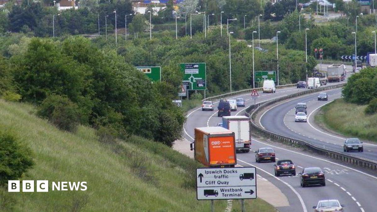 Overnight A12 closures pushed back due to Ipswich Town game - BBC News
