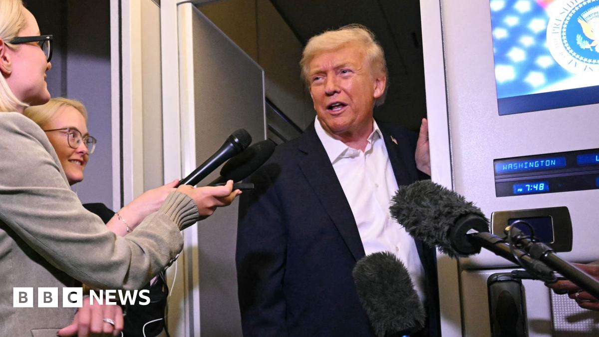 24 hours with Trump on diplomatic tornado through Middle East - BBC News