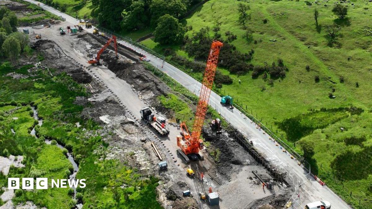 A59 Kex Gill: Road to reopen after months of repairs - BBC News