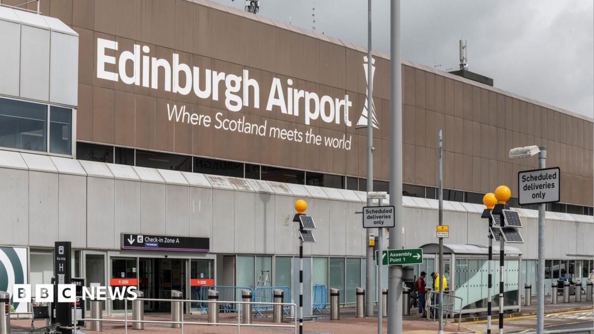 Edinburgh Airport increases pick-up and drop-off fees by £1 - BBC News