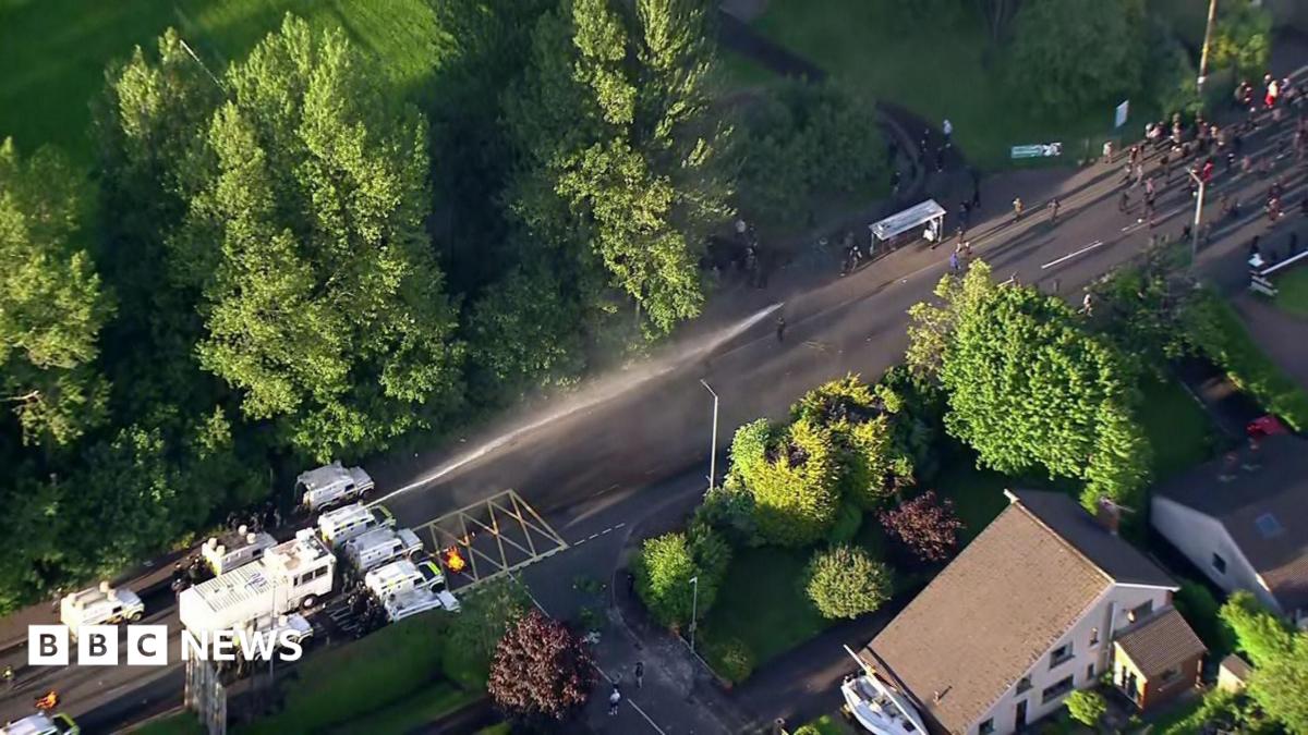 Belfast knife attack latest: Water cannon fired in latest disorder ...