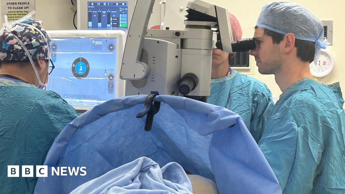 Artificial cornea transplant offered in Devon hospital - BBC News