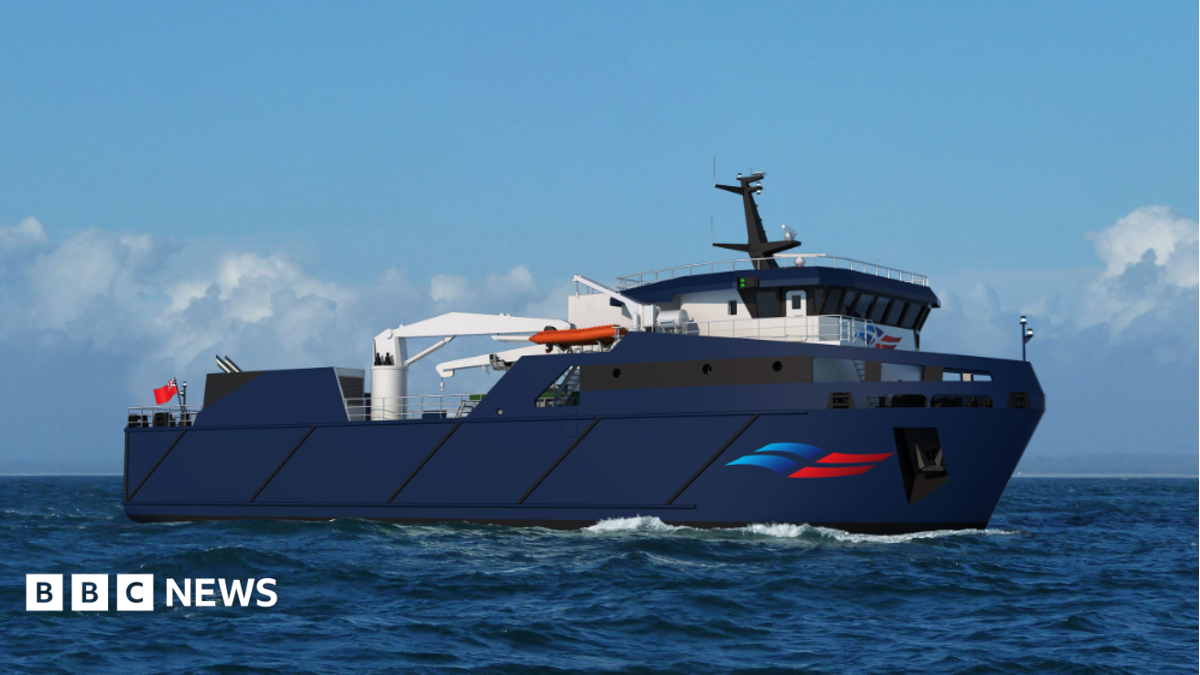 Isles of Scilly: Name chosen for new cargo ship - BBC News