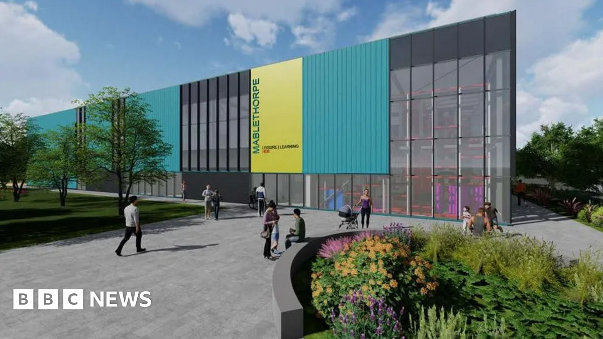 Work on new Mablethorpe leisure centre nearing completion - BBC News