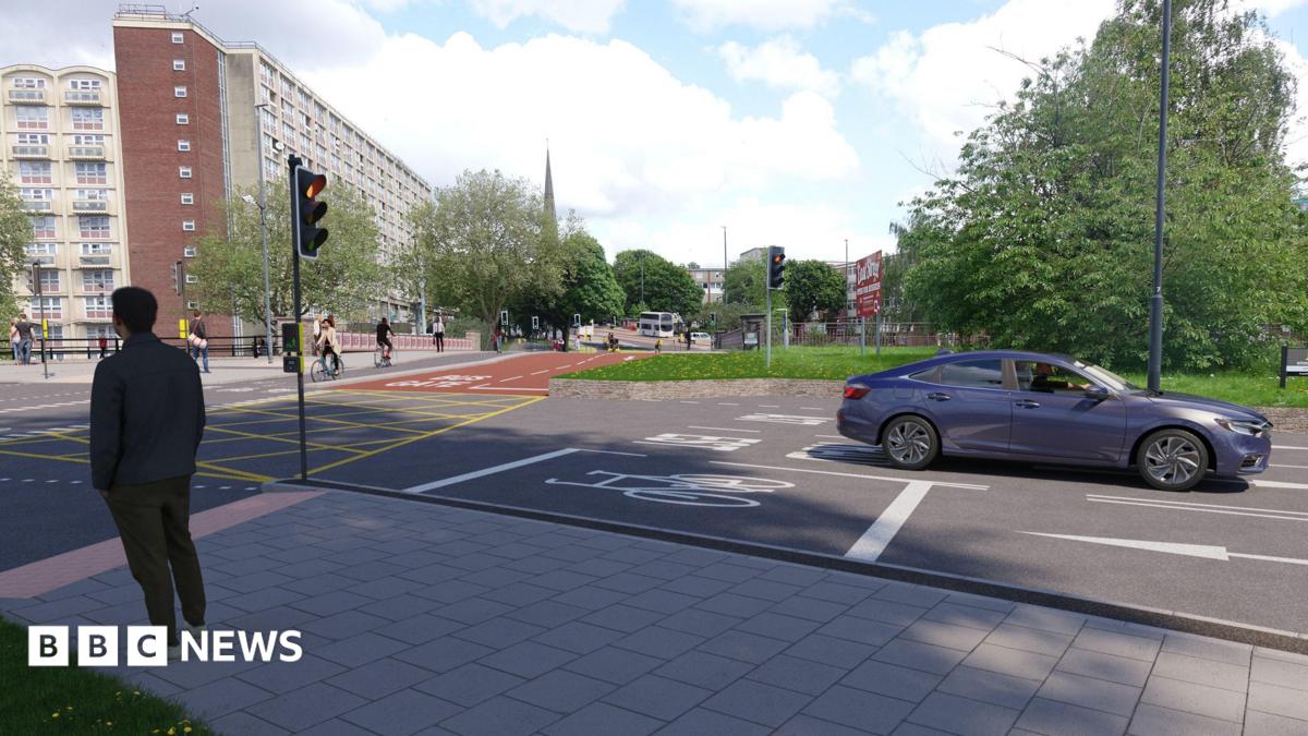 Bedminster Bridge roundabout replacement plan is approved - BBC News