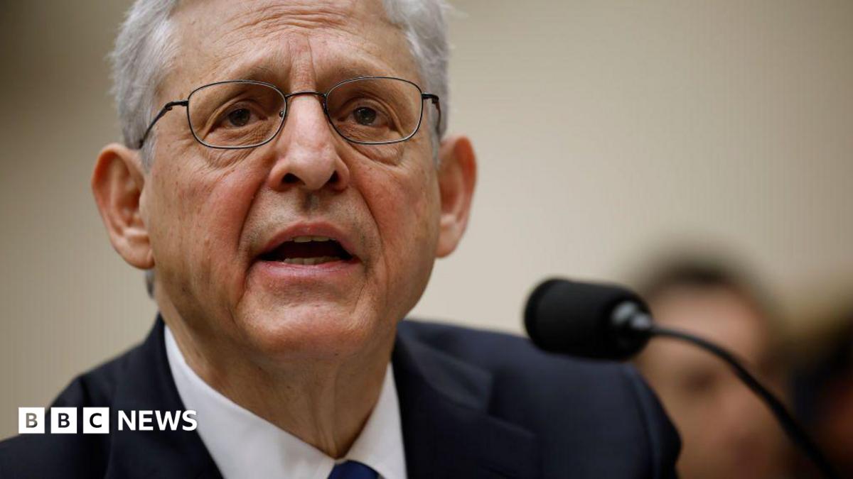 US declines to charge Merrick Garland for contempt of Congress - BBC News