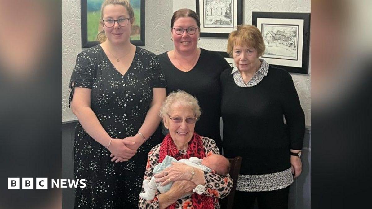 Meet family with five generations - from baby to great-great gran - BBC ...
