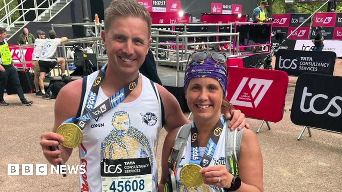'It was an honour to run in Rob's memory' - Lindsey Burrow - BBC News