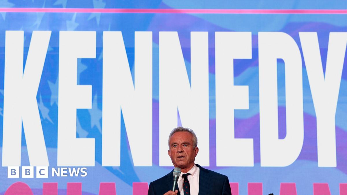 Dead bear another strange twist in RFK Jr's faltering campaign - BBC News