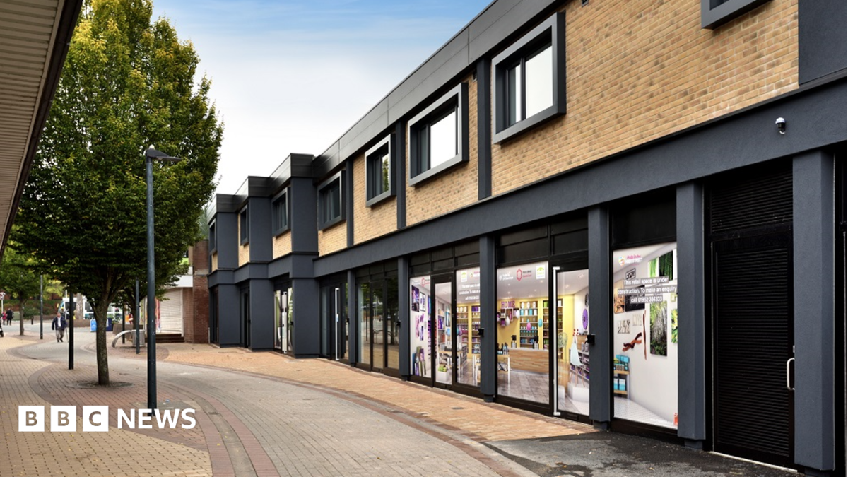 Oakengates shops reopening after refurbishment - BBC News