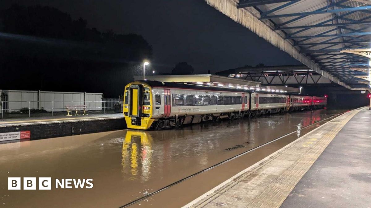 MP calls for improvements to flooded Wellington train line - BBC News