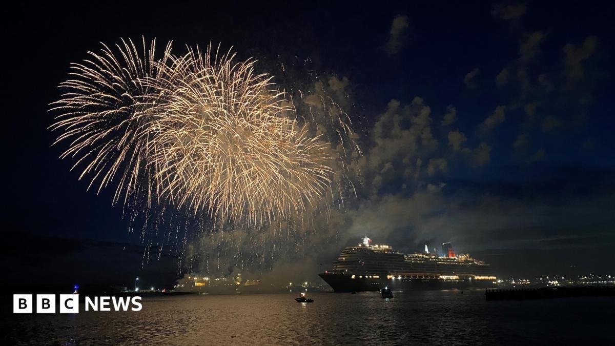 Cunard Queen Anne cruise ship set for maiden voyage - BBC News